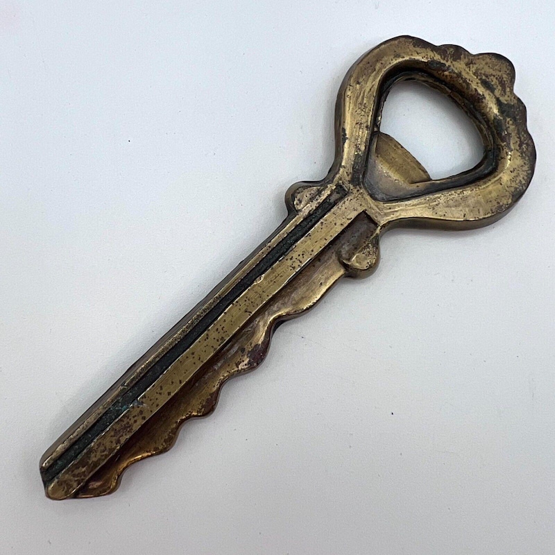 Brass Skeleton Key - Etsy