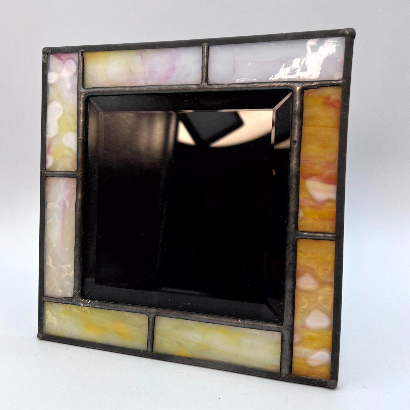 Rare Multi Color Stained Glass Photo Frame Square Tie Dye 7 - Etsy