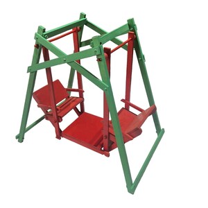 Antique German Double Wood Doll Swing Green Red Handmade Furniture 16 ...
