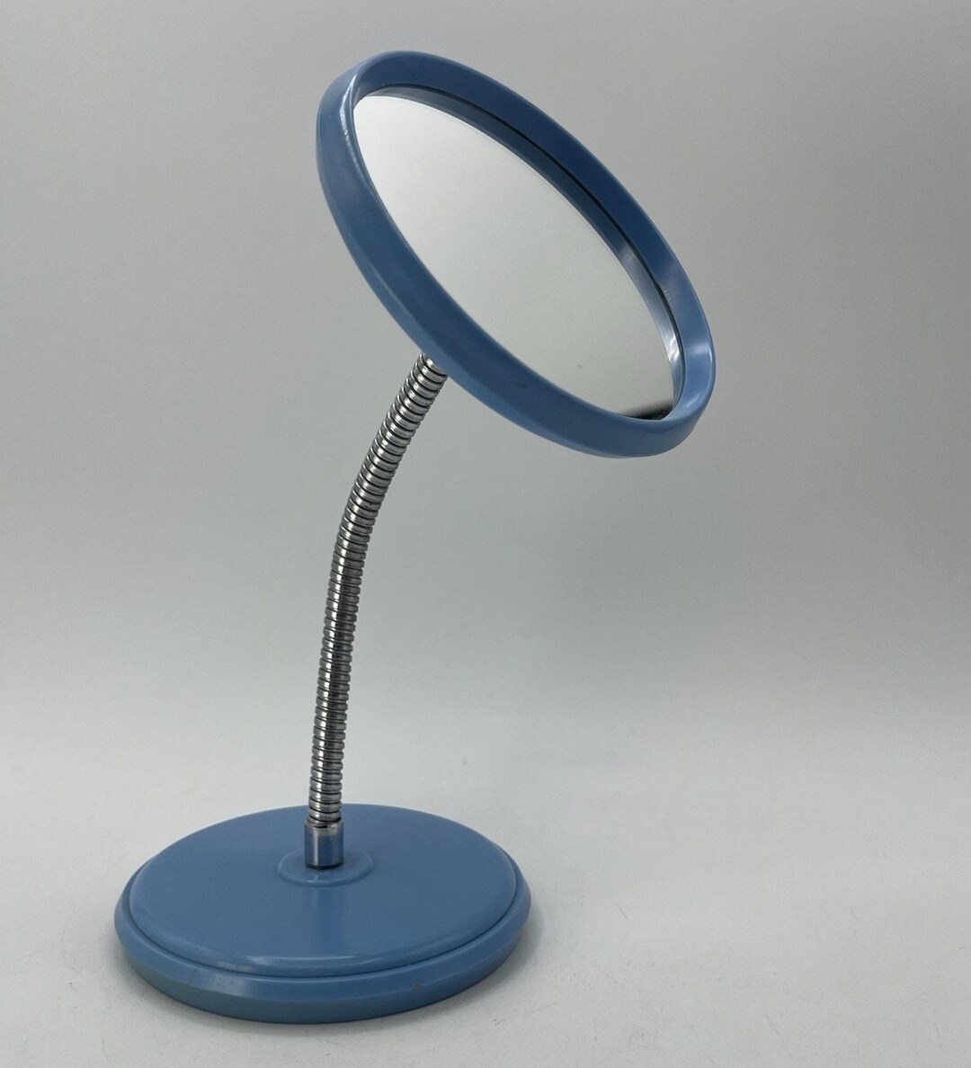 Round Double Sided Gooseneck Bendable Mirror Magnifying Hong Kong Blue ...