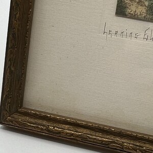 Antique Tinted Photo Framed Leaning Elm Signed Fred Thompson Portland ...