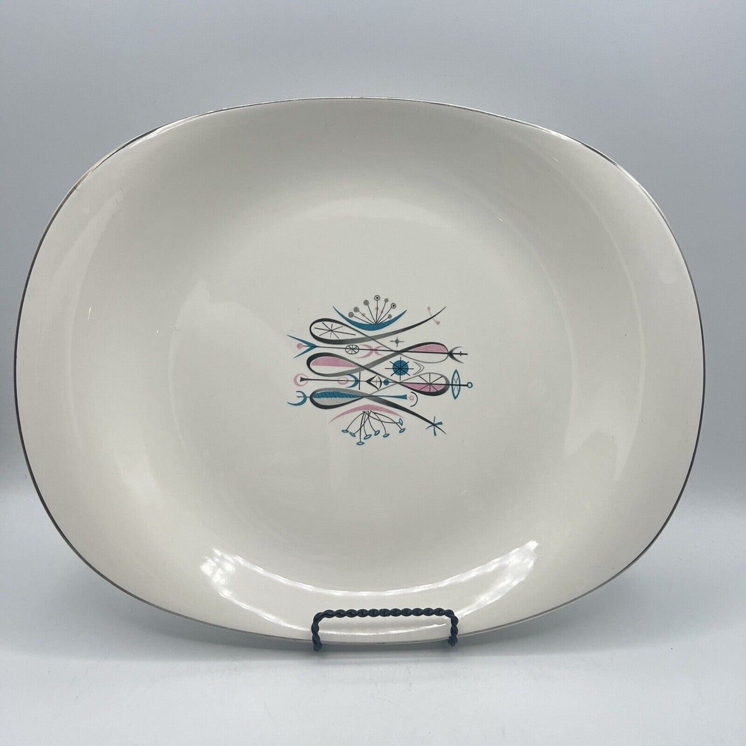 Vtg Preview PADEN Bone Ash Glaze SERVING PLATTER Mid Century Modern Atomic J-55 - Etsy UK