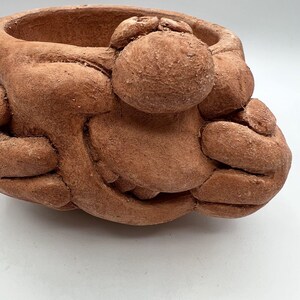 Vtg Studio Art Pottery Ugly Face Planter Clay Kersten Bros Grotesque ...