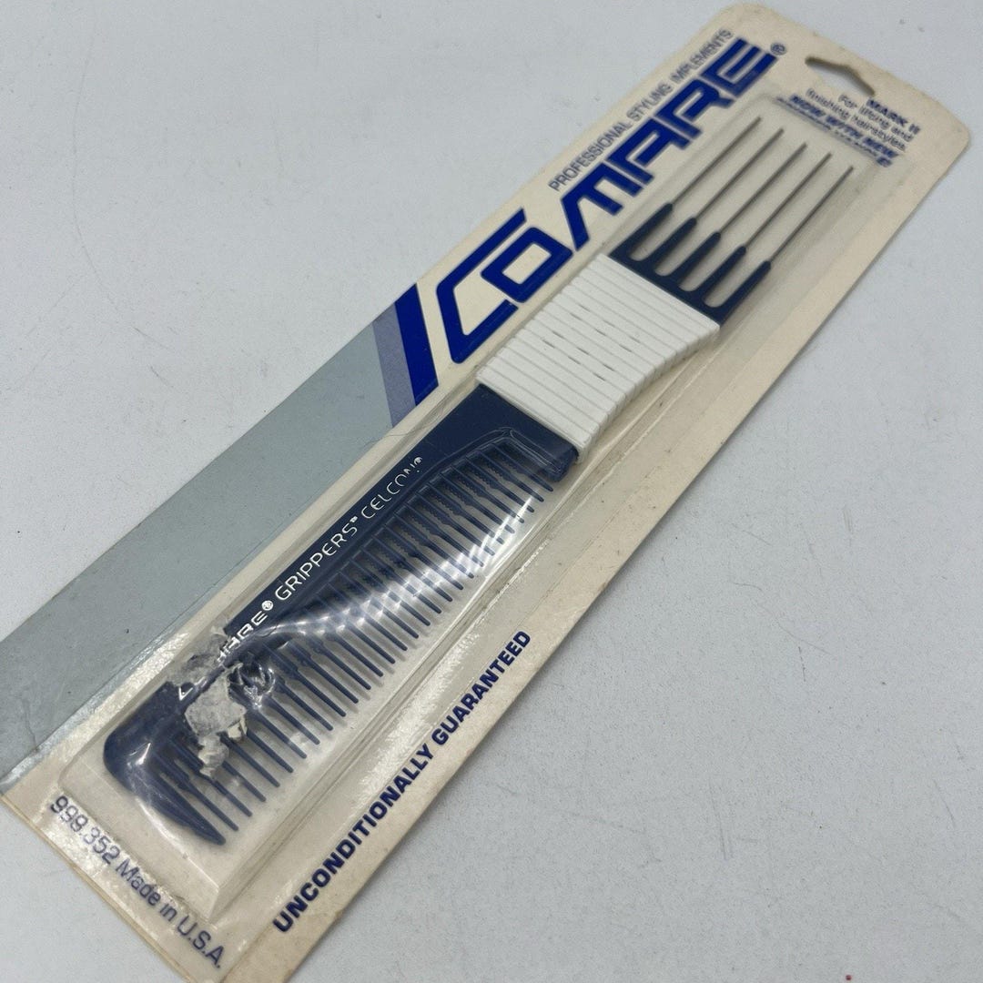 Comare Mark II Comb Blue Teasing Lifting Finishing Hairstyles Grippers ...