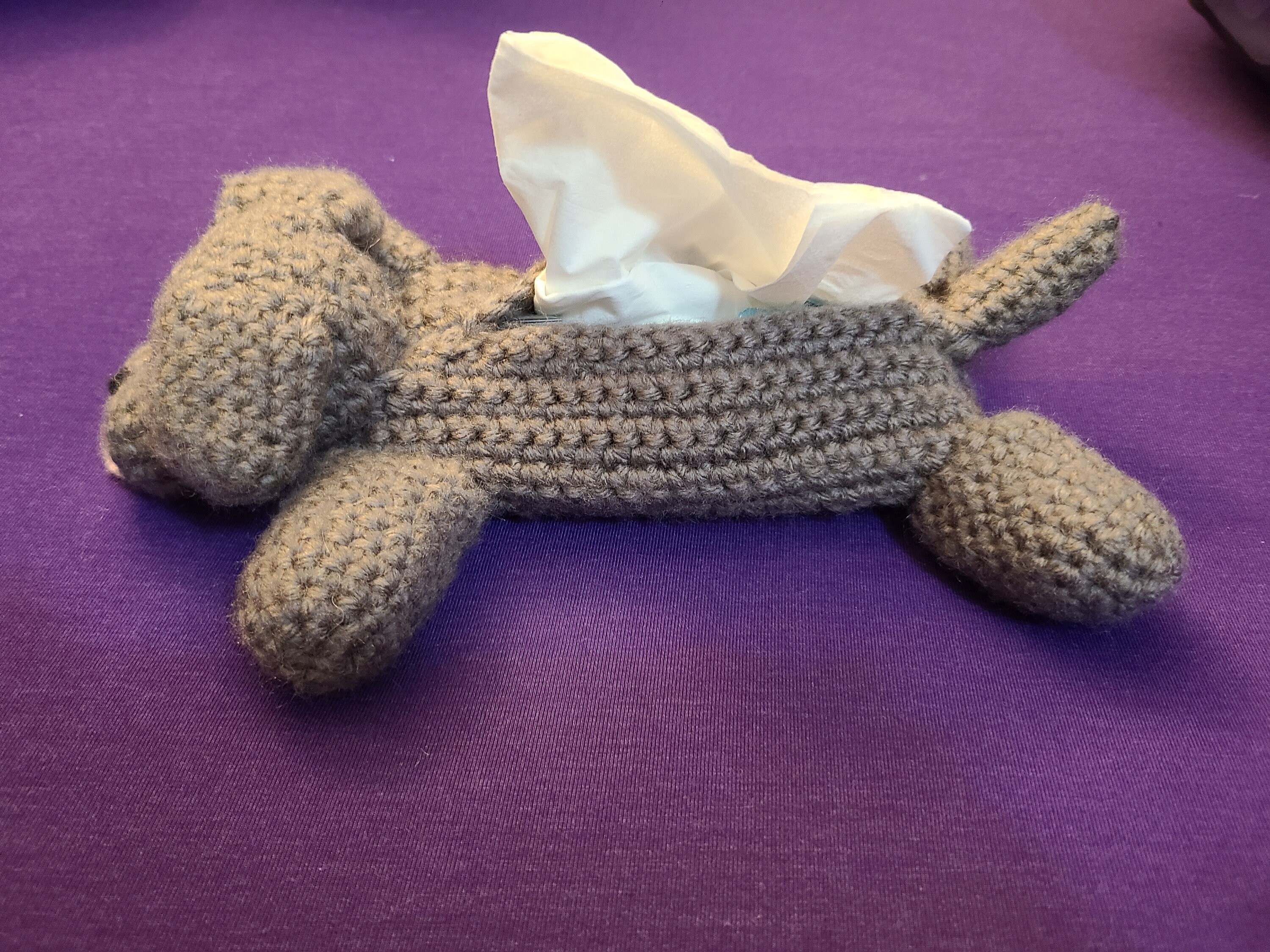 Crochet Makkachin Inspired Mini Tissue Box Pocket Pack - Etsy