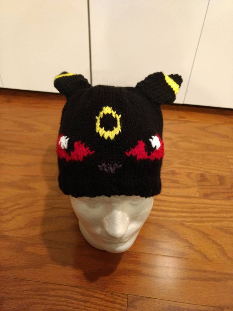 Knitted Umbreon Hat - Etsy