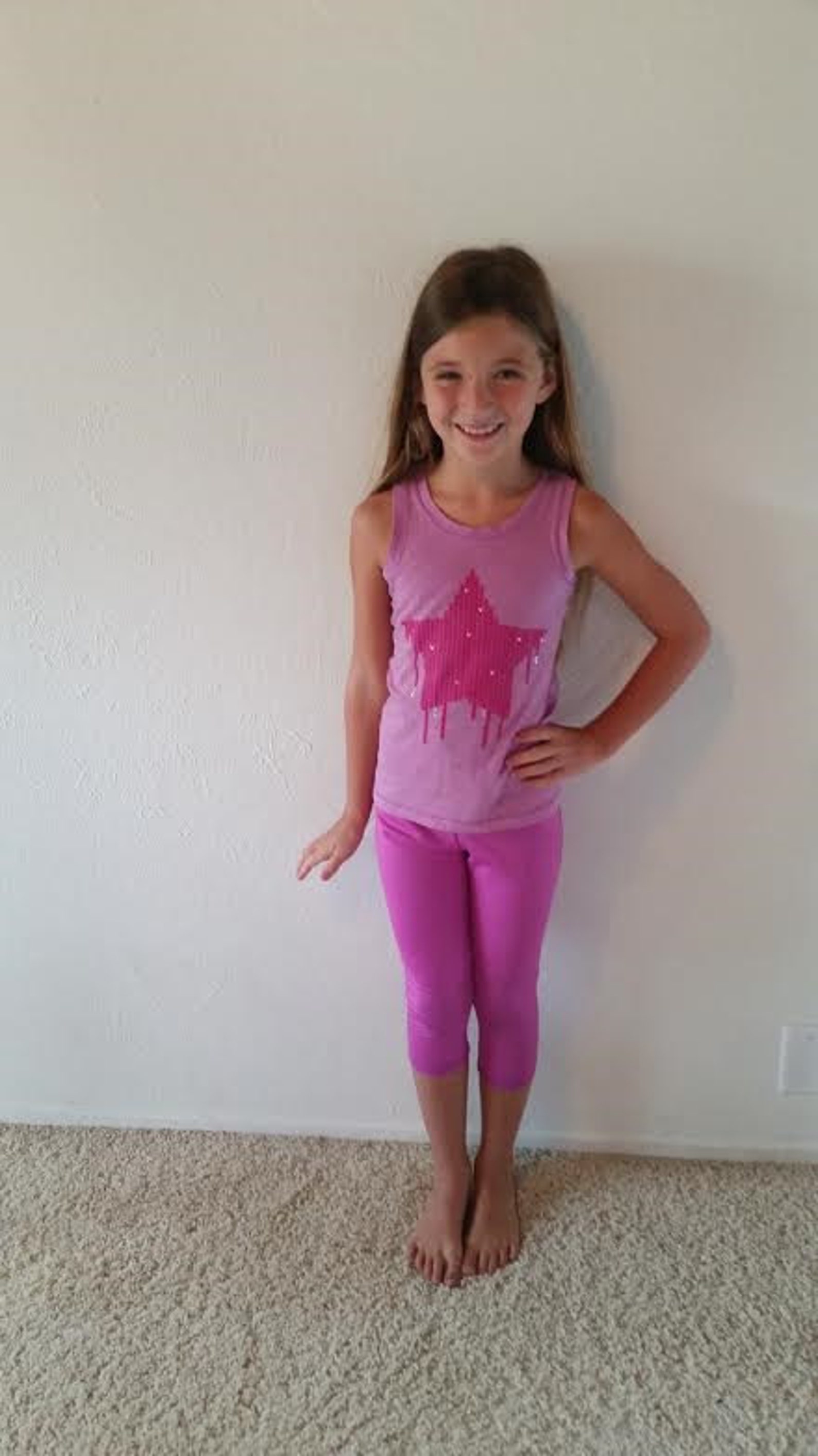 Yoga Pants-girls-spandex/nylon-capri Legging-elastic Waist-gypsy - Etsy