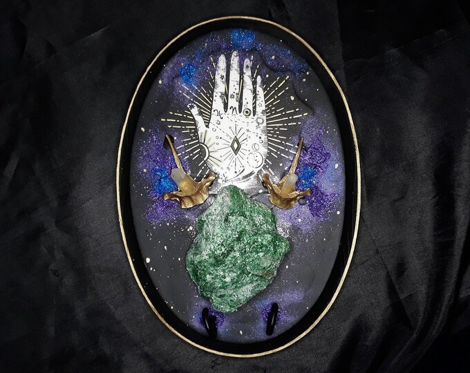 Decorative Palmistry Plaque Key or Jewelry Holder Palm Reader Witch ...