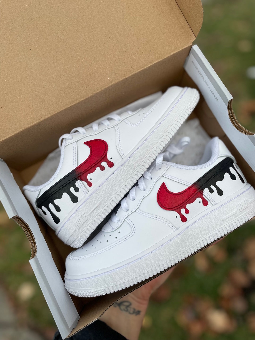 Hand Painted Air Force 1s | Dripping Air Force 1s, Hand Painted Shoes ...