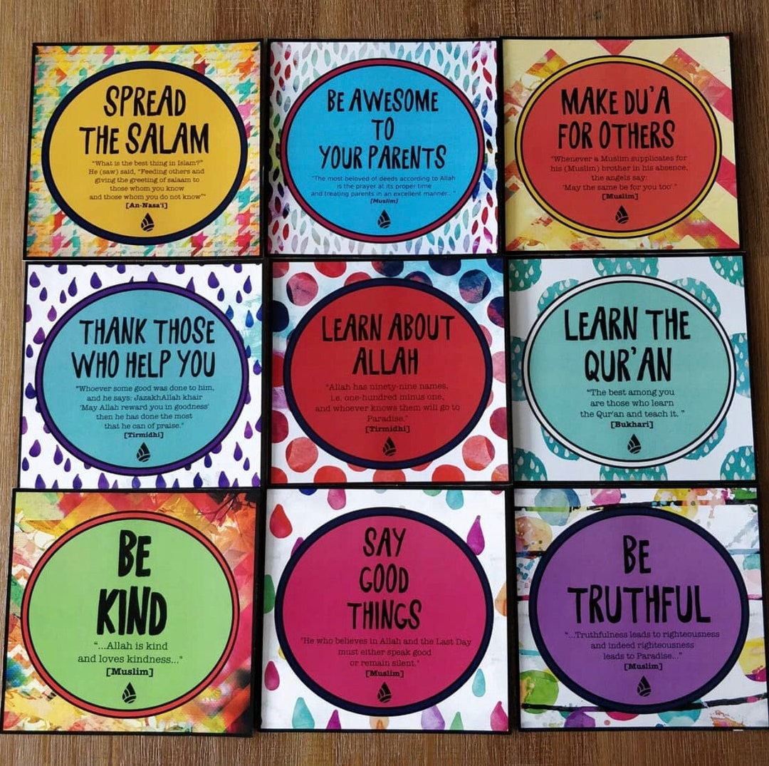 9 Sunnah/hadith Cards - Etsy