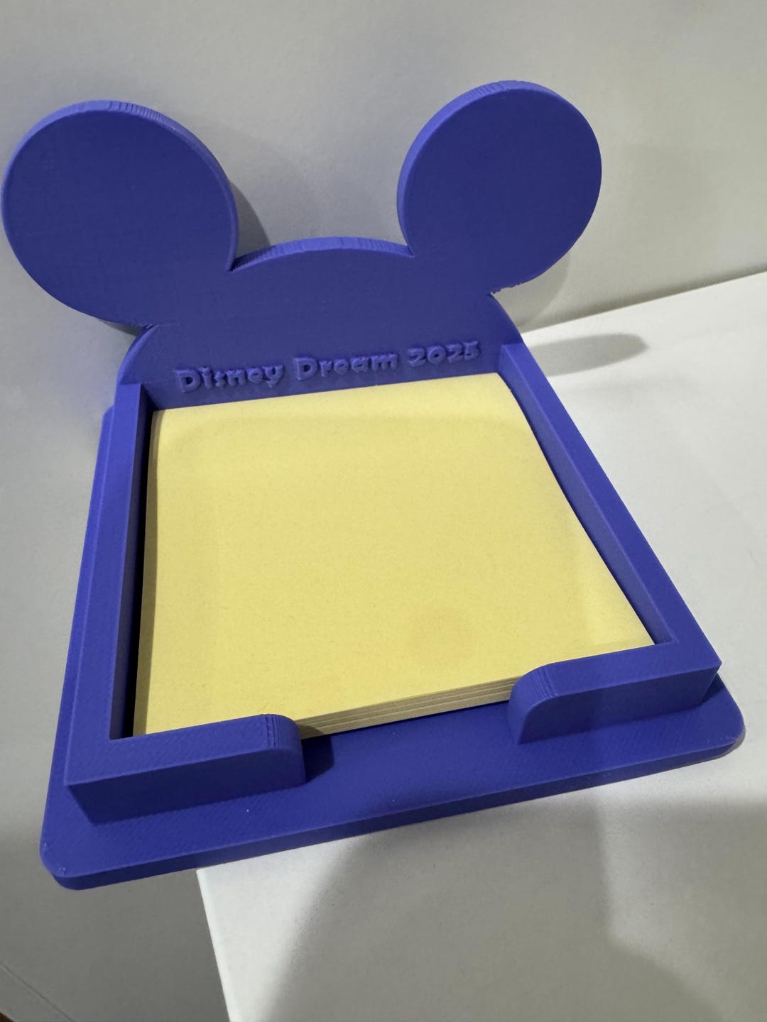 Personalized 3D Printed Mickey Mouse Sticky Note Holder – Custom Name ...