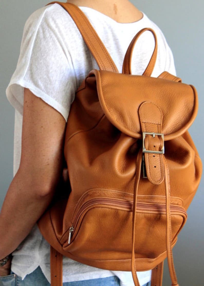 Leather Large Backpack Leather Handmade Black Backpack - Etsy