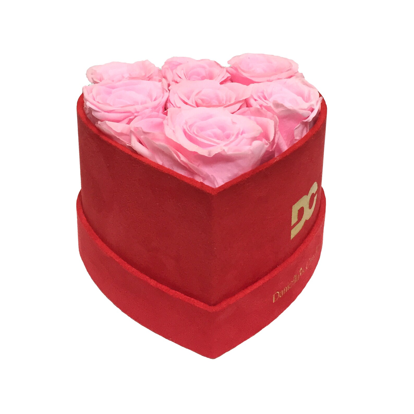 Personalized Heart Shaped Roses Box Real Long Lasting Roses | Etsy