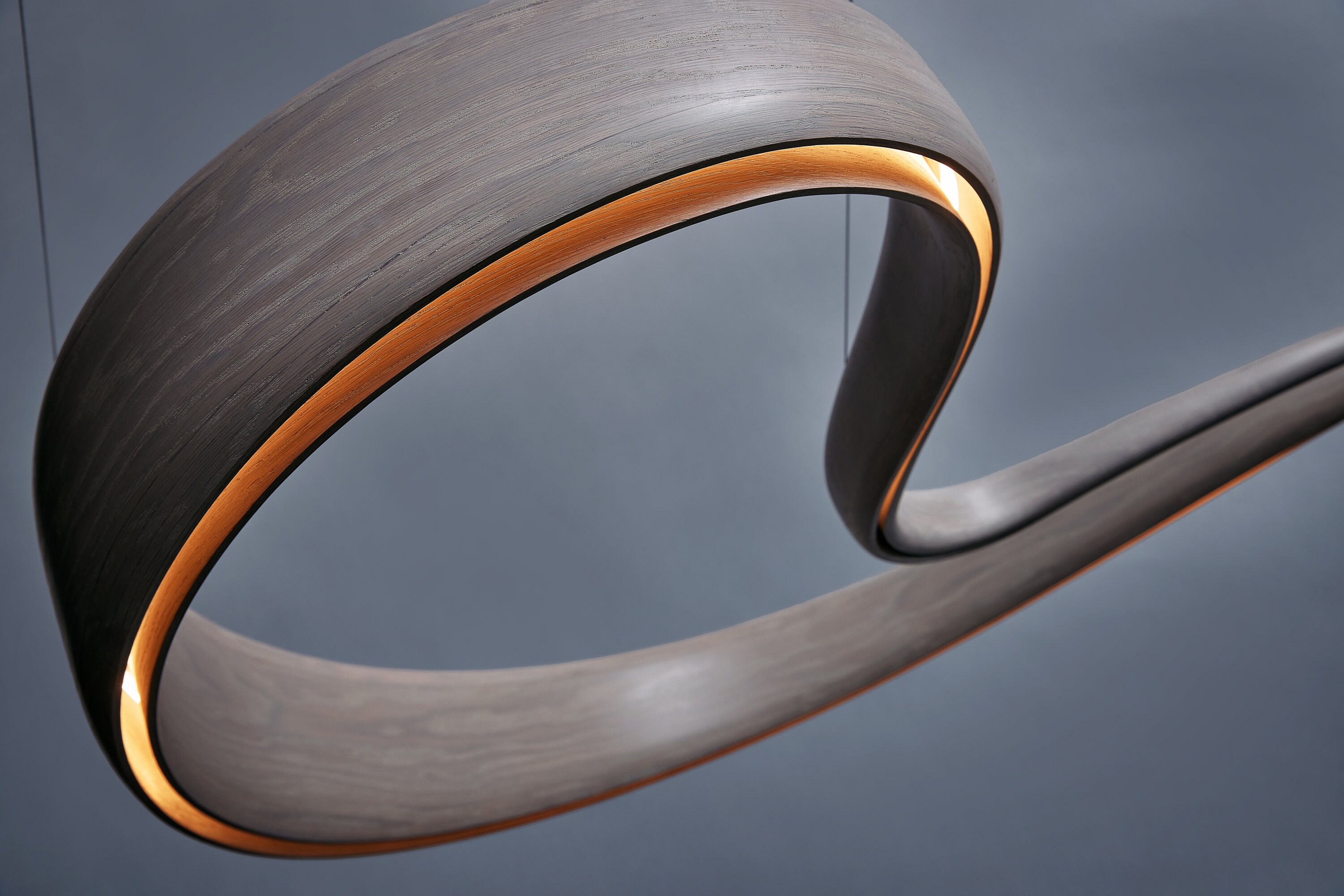 Inertia Lighting, Sculptural Lighting, Wood Sculptures, Ceiling Hung ...