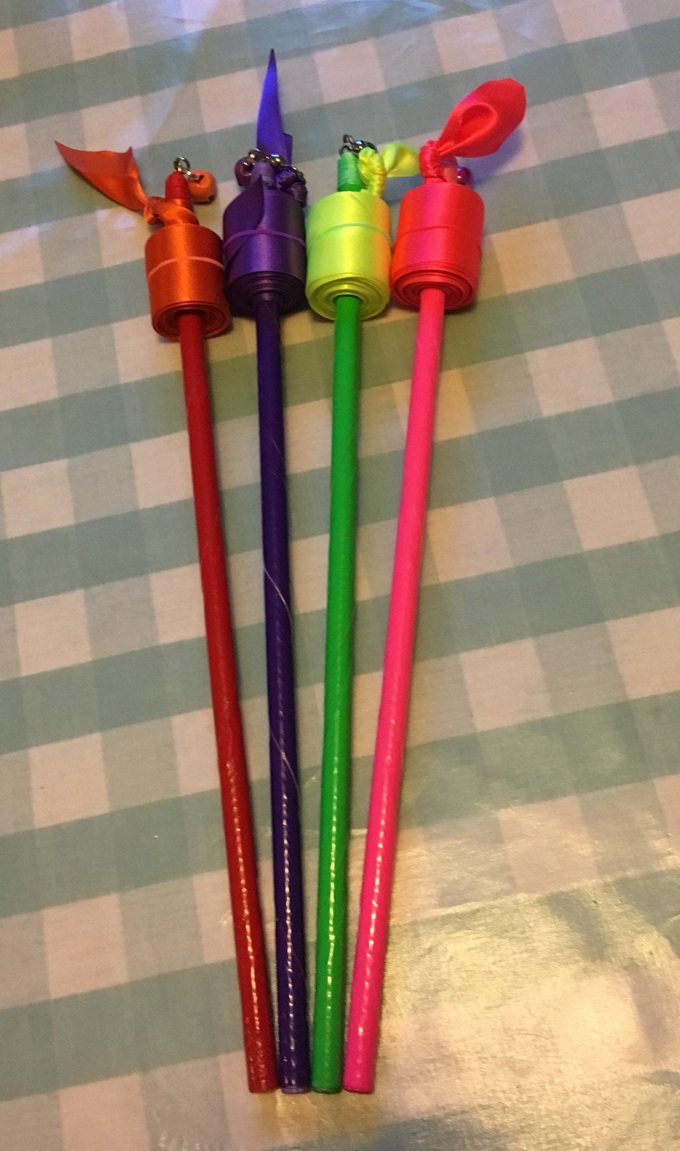 Plain Neon or Rainbow Jingle Wands - Etsy