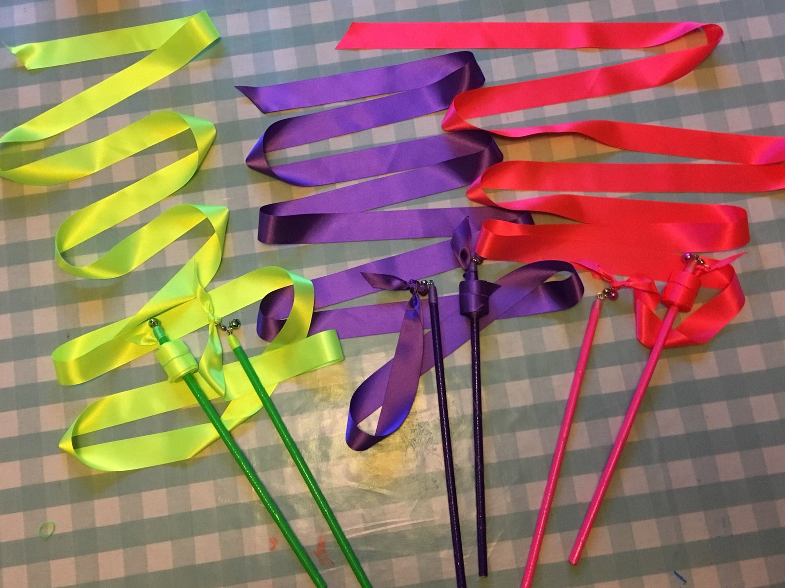 Plain Neon or Rainbow Jingle Wands - Etsy
