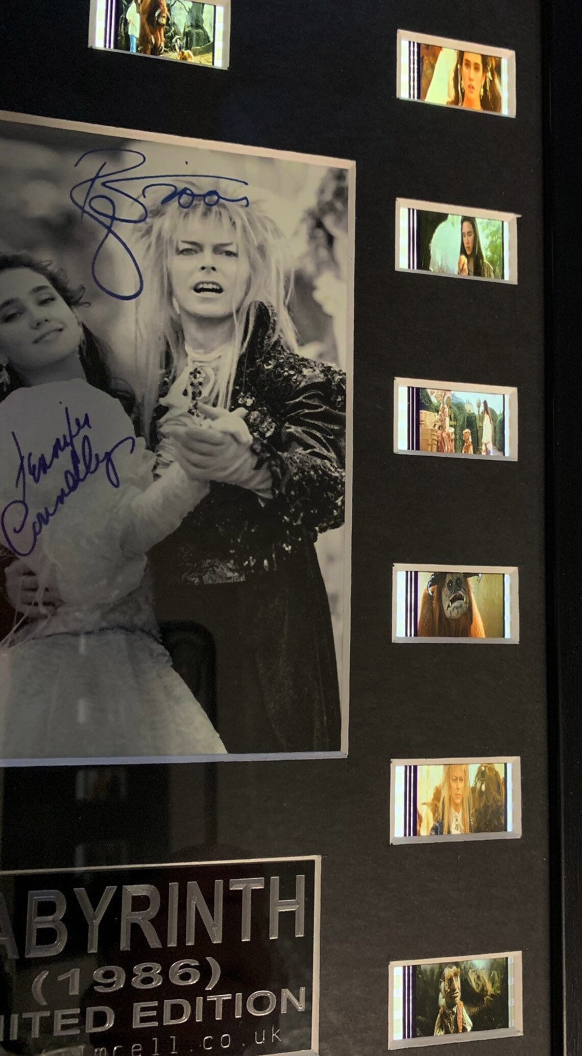 Lightbox Labyrinth Signed David Bowie & Jennifer Connelly - Etsy