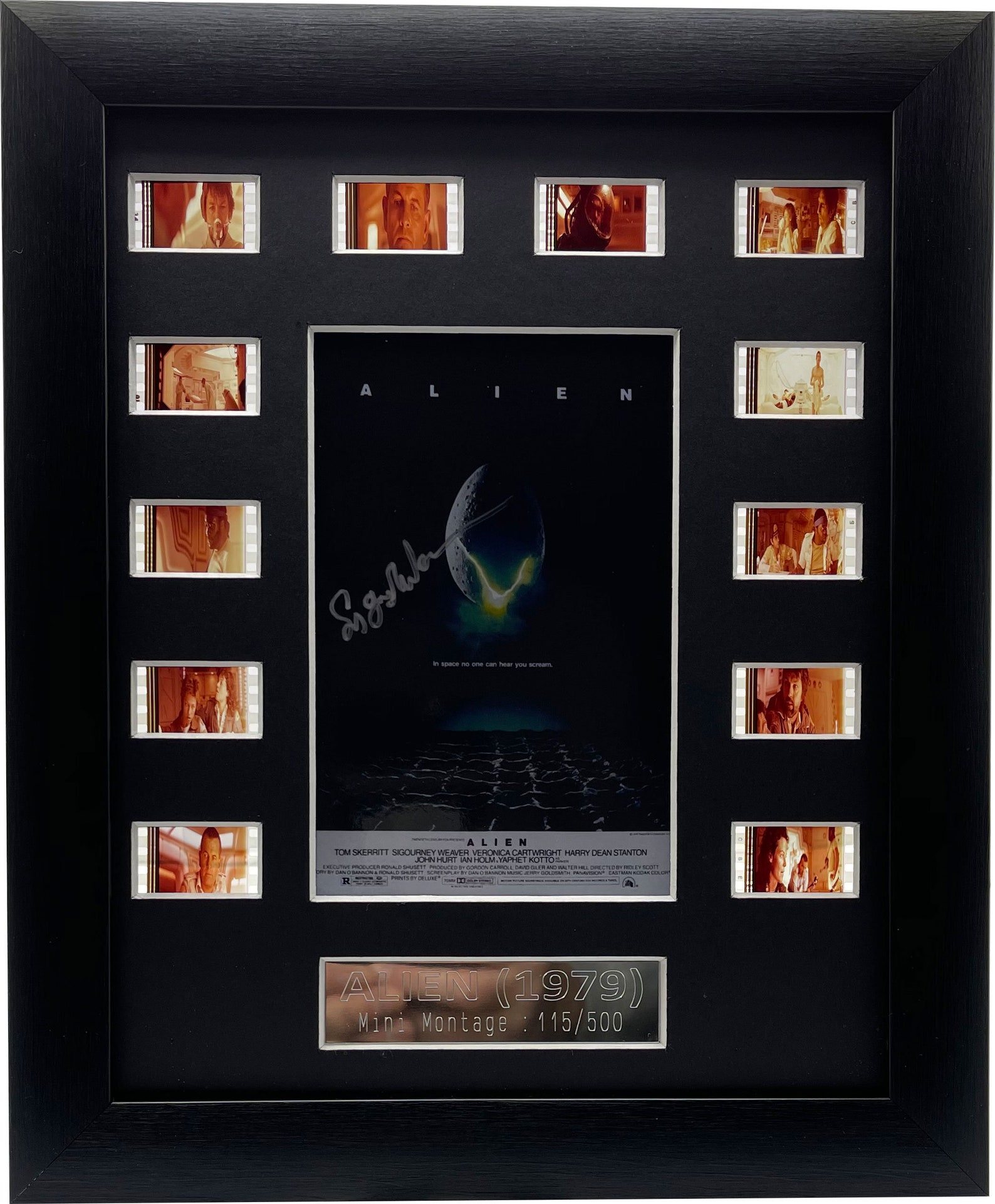 Alien (1979) Signed by Sigourney Weaver 35mm Orginal Filmcell , (we ...