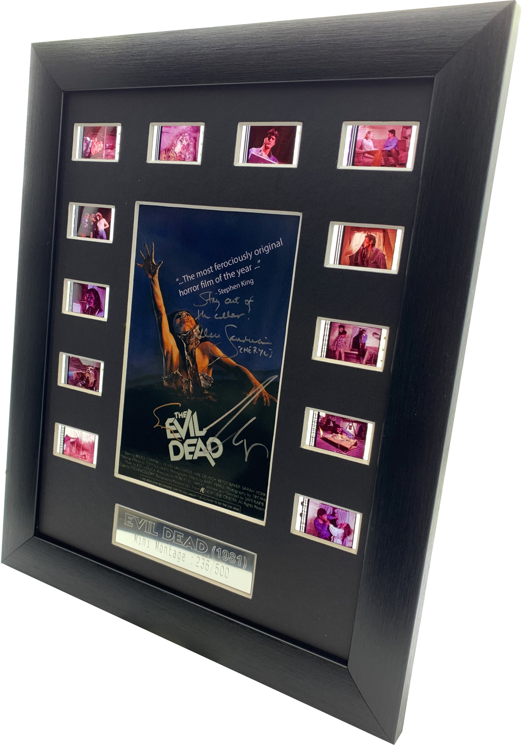 Cast Signed Evil Dead 1 (1981 ) Filmcell , Horror Cult Classic , Signed ...
