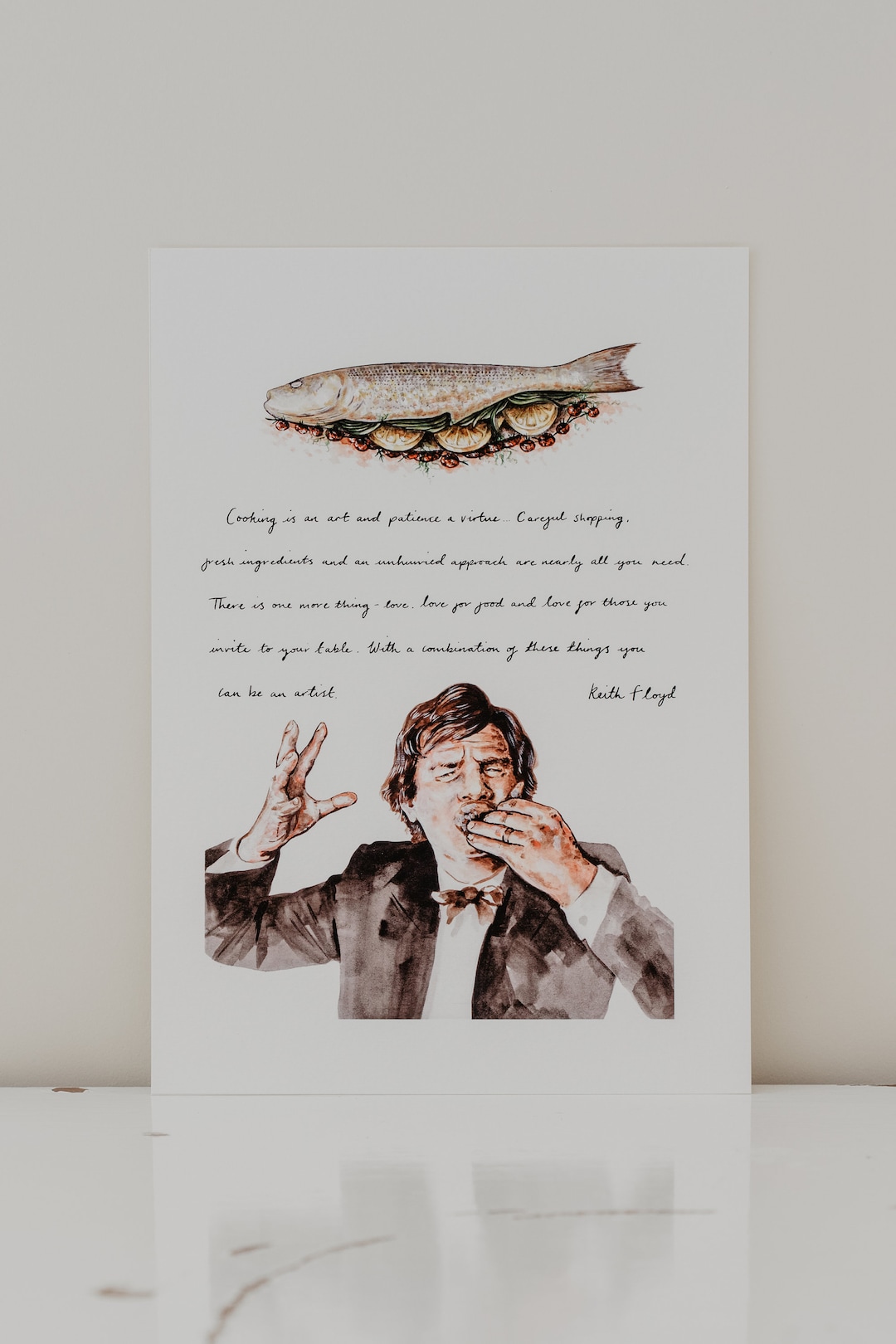 Keith Floyd Quote Giclee Print - Etsy