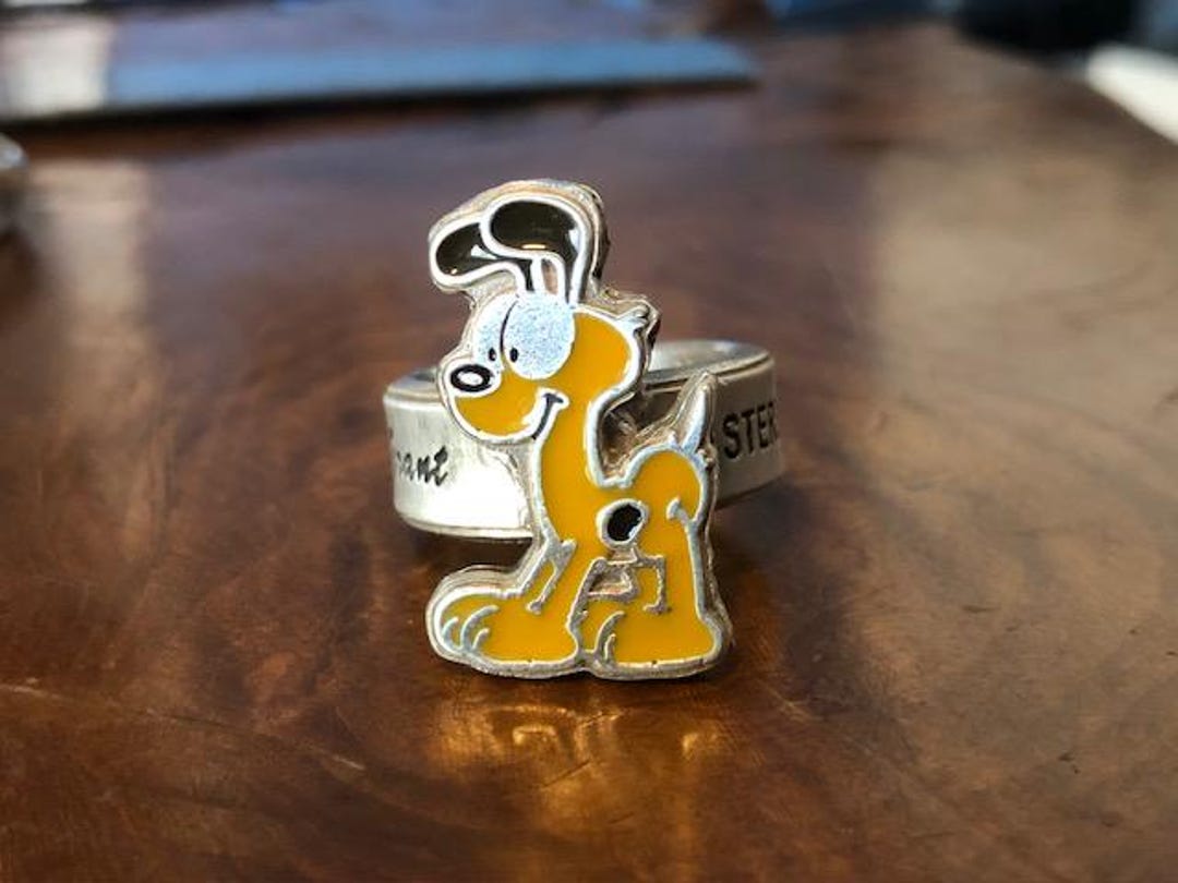 Garfield ODIE Sterling Silver Rings USA - Etsy