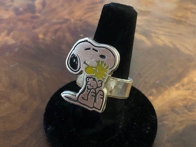 Snoopy Woodstock Ring Sterling Silver Made in USA - Etsy Snoopy Woodstock Ring Sterling Silver Made in USA - Etsy