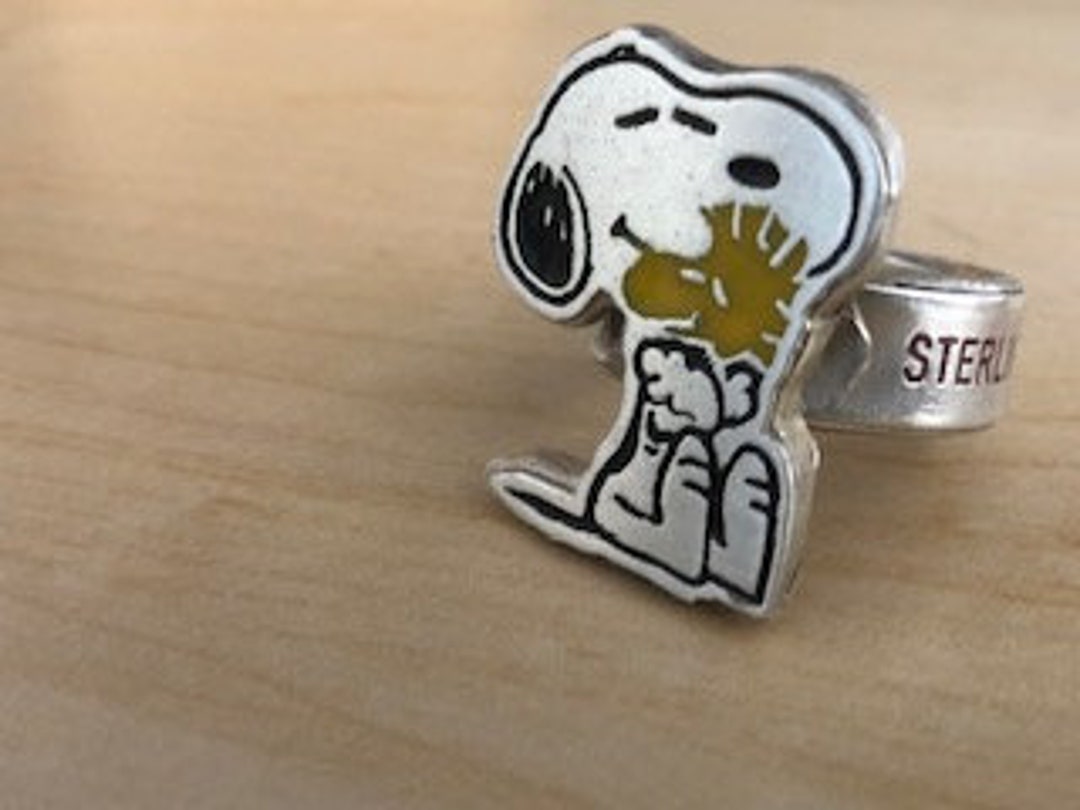 Snoopy Woodstock Ring Sterling Silver USA! - Etsy