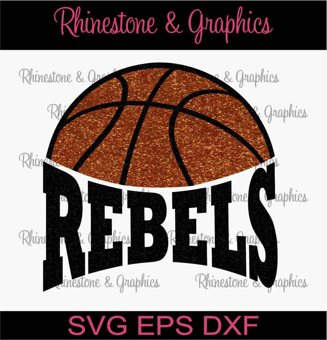 Rebels Basketball Instant download SVG Eps DXF Cutting File | Etsy