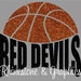 Red Devils Basketball Instant Download SVG, Eps, DXF Cutting File - Etsy