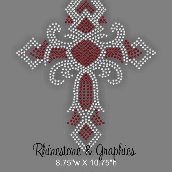 Rhinestone Cross - Etsy