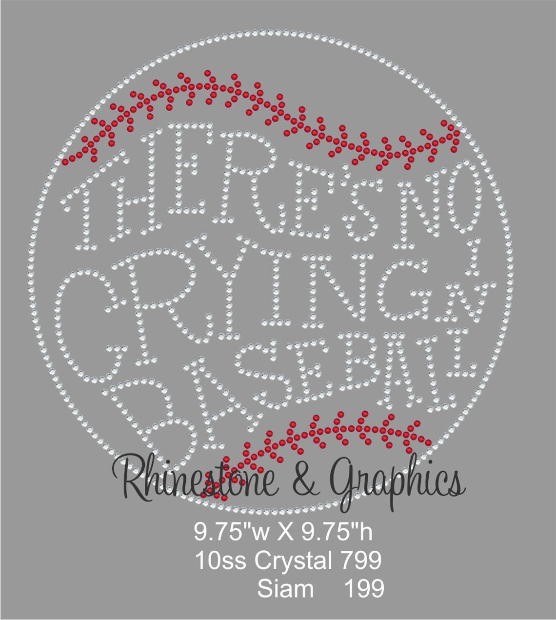 Rhinestone Baseball Graphic Design Instant Download - Etsy