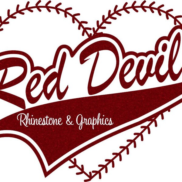 Baseball Heart - Etsy