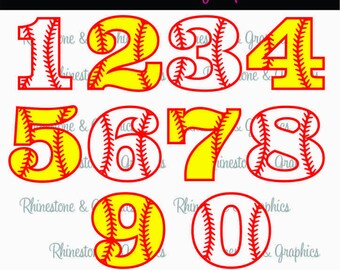 Baseball Softball Alphabet Instant Download SVG Eps DXF | Etsy
