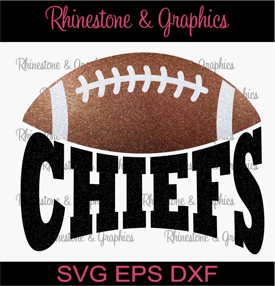 Chiefs Football Design Pattern Graphic Design Instant Download EPS SVG ...