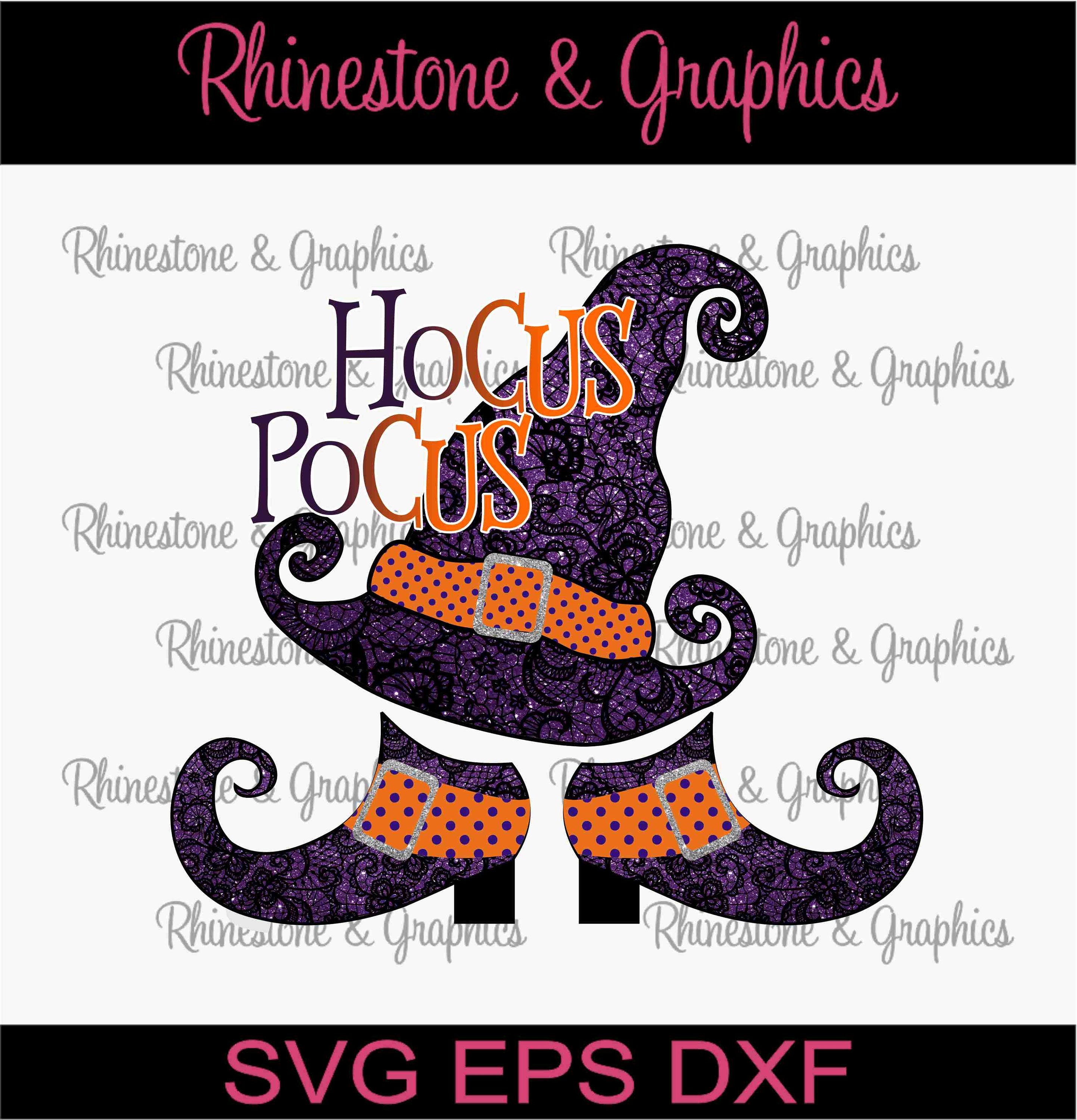 Hocus Pocus Witches Hat and Shoes Instant Download Digital - Etsy