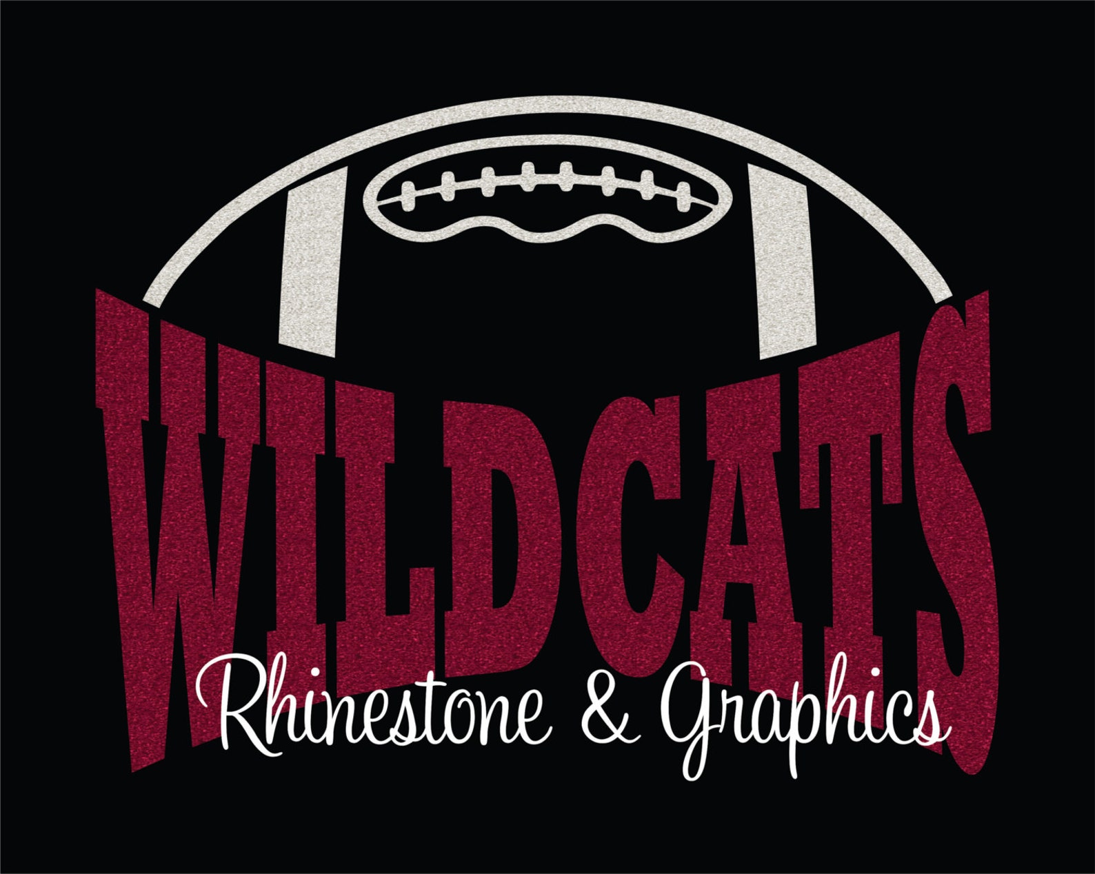 Wildcats Football Design Pattern Graphic Design Instant | Etsy