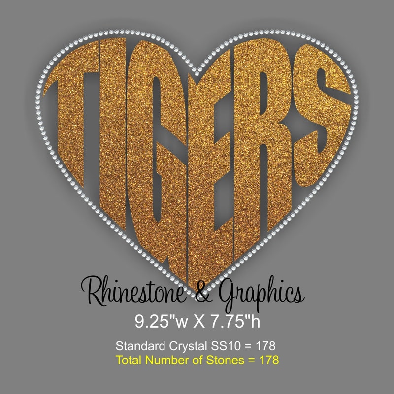 Rhinestone Tiger - Etsy