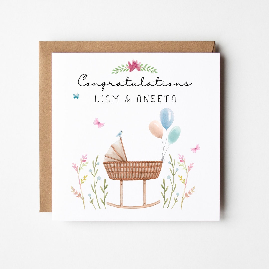 Congratulations Pregnancy Card/ Personalised Card/ Expectant Parents ...