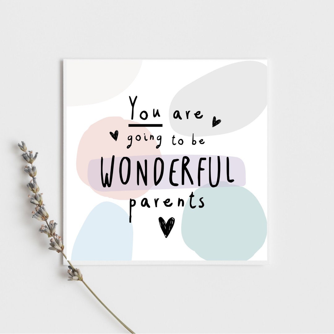 Congratulations New Parents Card: Pregnancy Announcement - Etsy UK