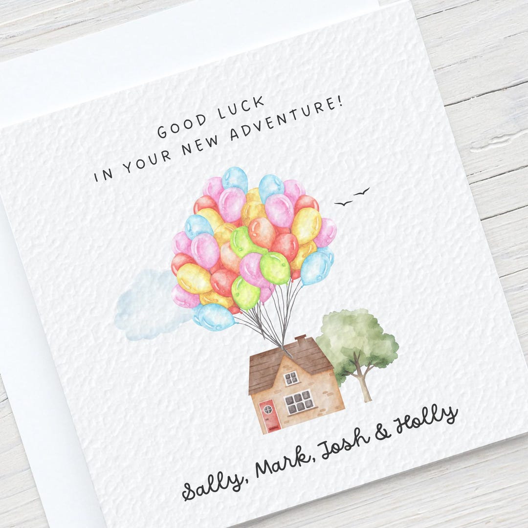 Personalised Moving Away Card – New Home Card, New Adventures Card ...