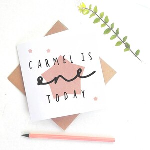 Personalised Girl Birthday Card, Birthday Name Card, Star Birthday Card ...