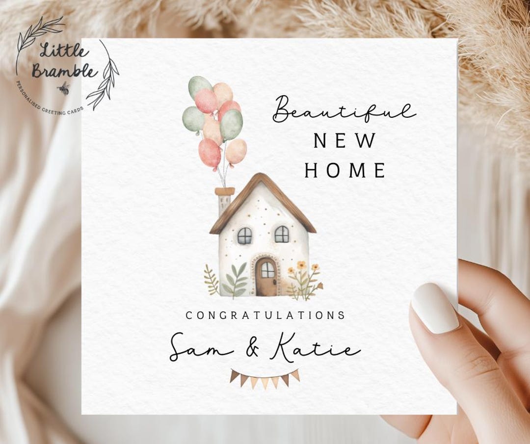 Personalised New Home Card, First Home Together, Moving Home Card, New ...