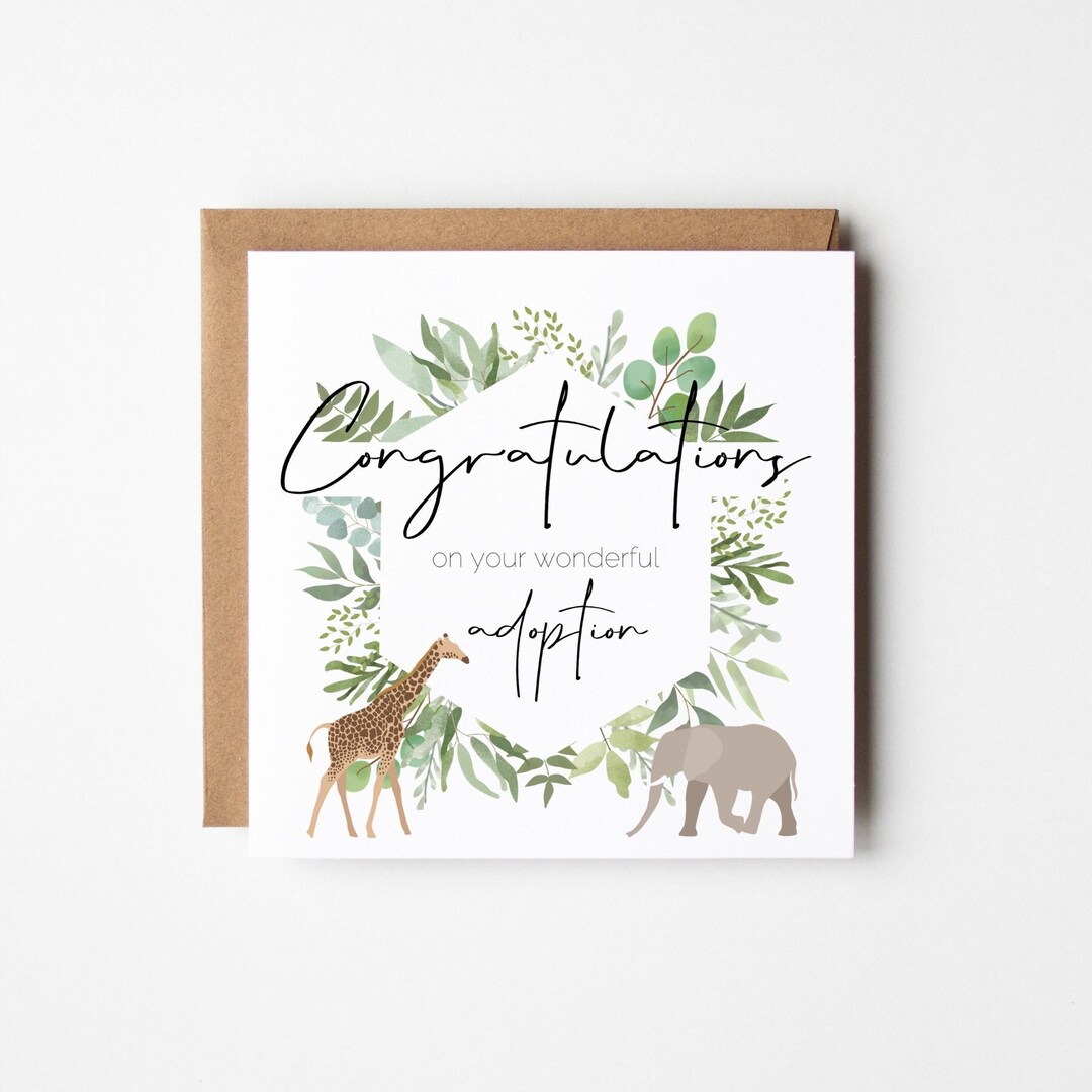 Congratulations Adoption Card Happy Adoption Day New Baby - Etsy Ireland
