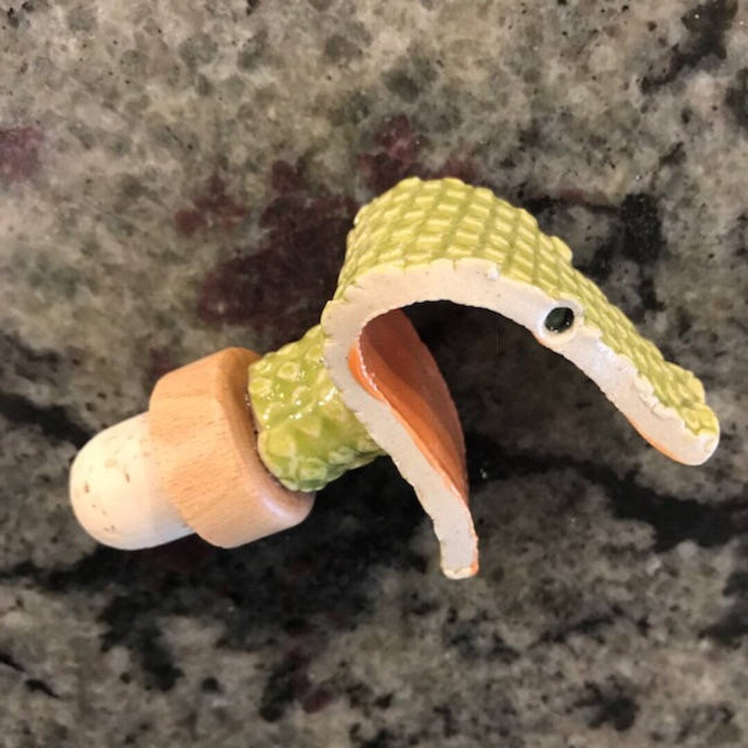 Florida Alligator Handmade Wine Bottle Stopper - Etsy