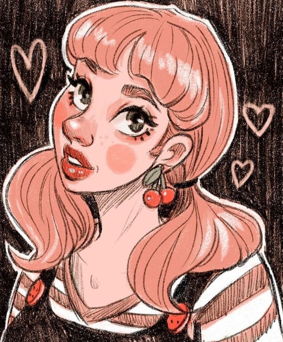 Custom cartoon sketch portrait drawing/avatar | Etsy