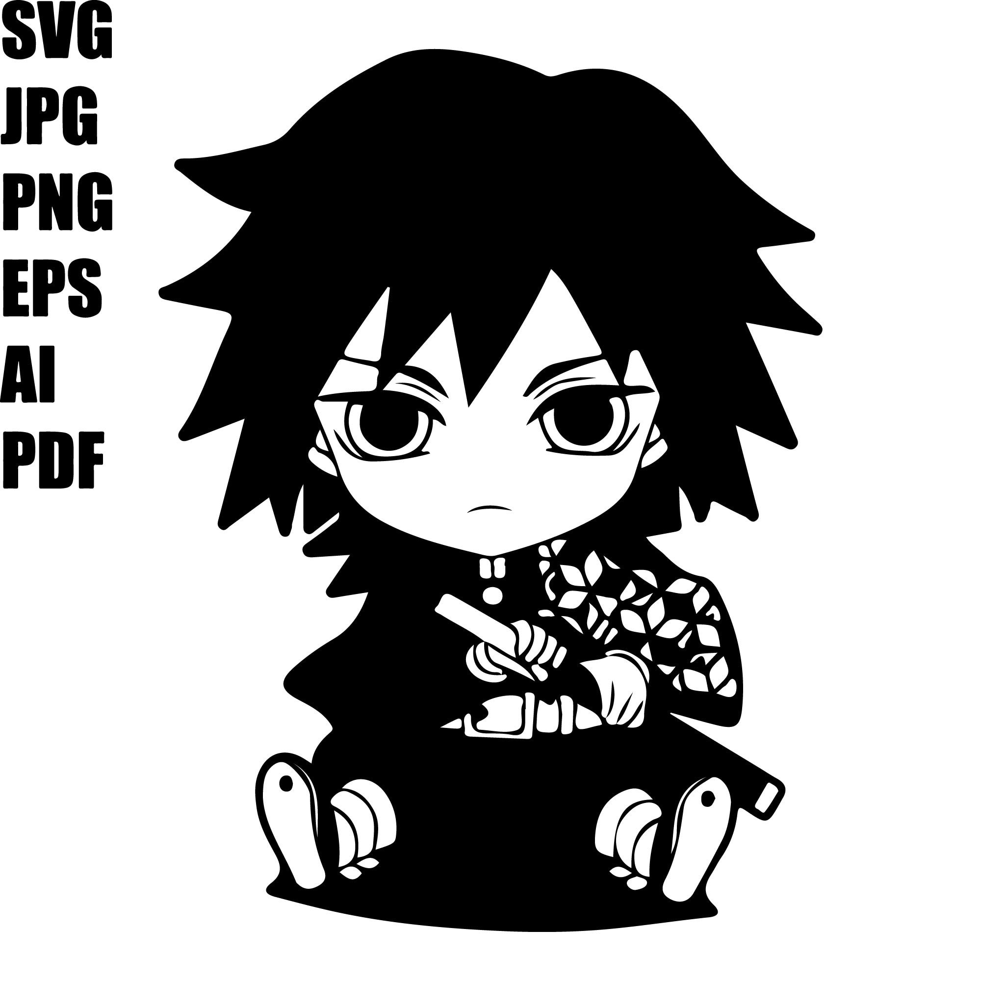 Anime svg téléchargement de fichiers Manga SVG Instant | Etsy