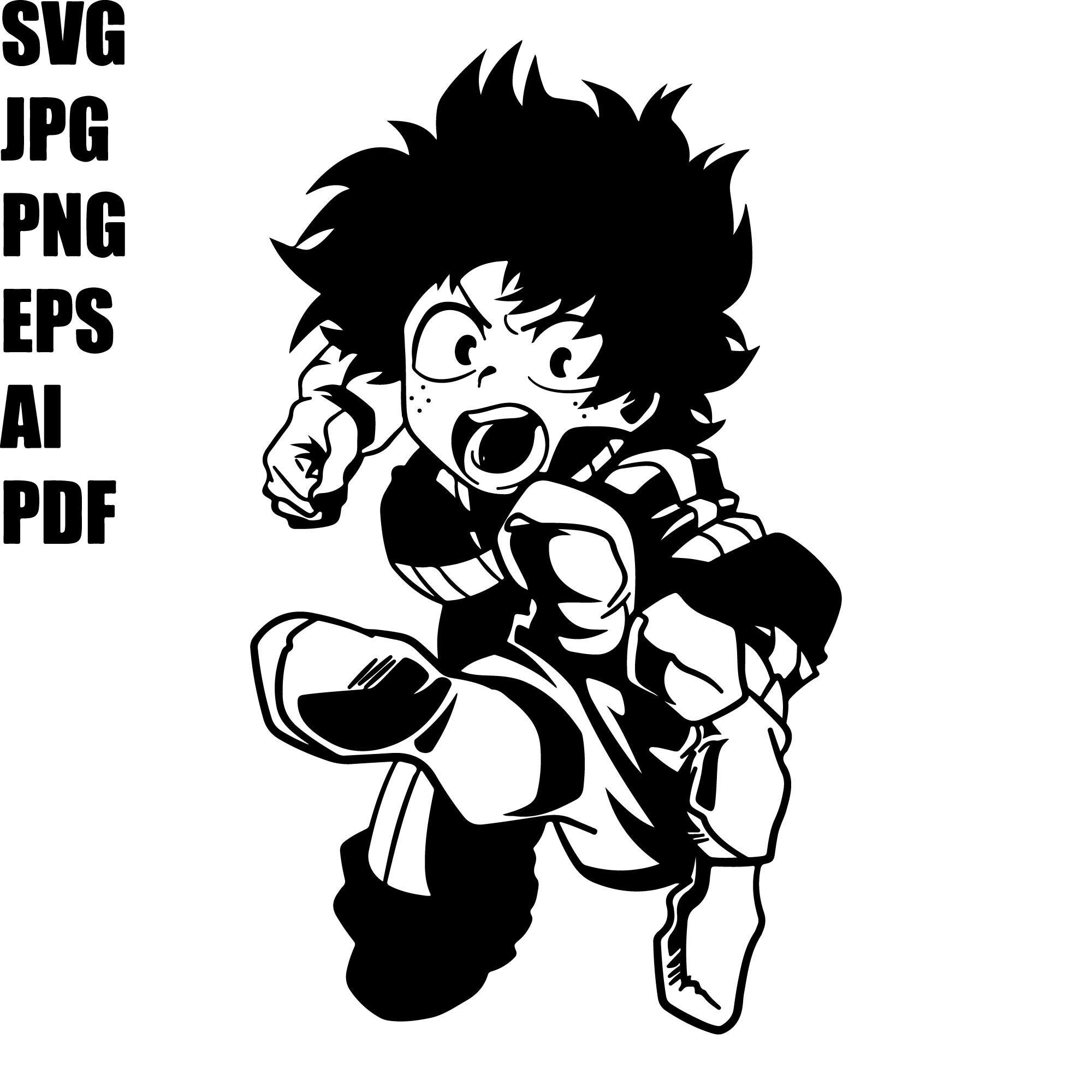 Anime svg file download Manga SVG Instant Download | Etsy