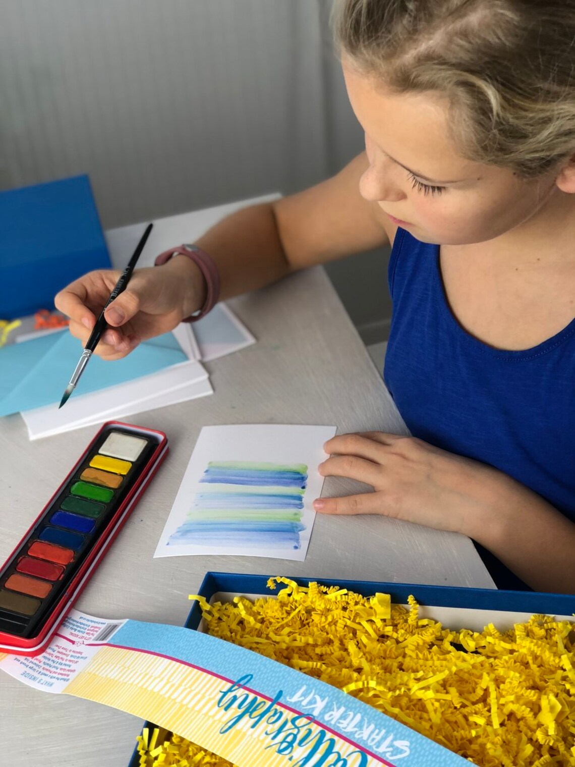 Kid's Brush Lettering Calligraphy Starter Kit - Etsy