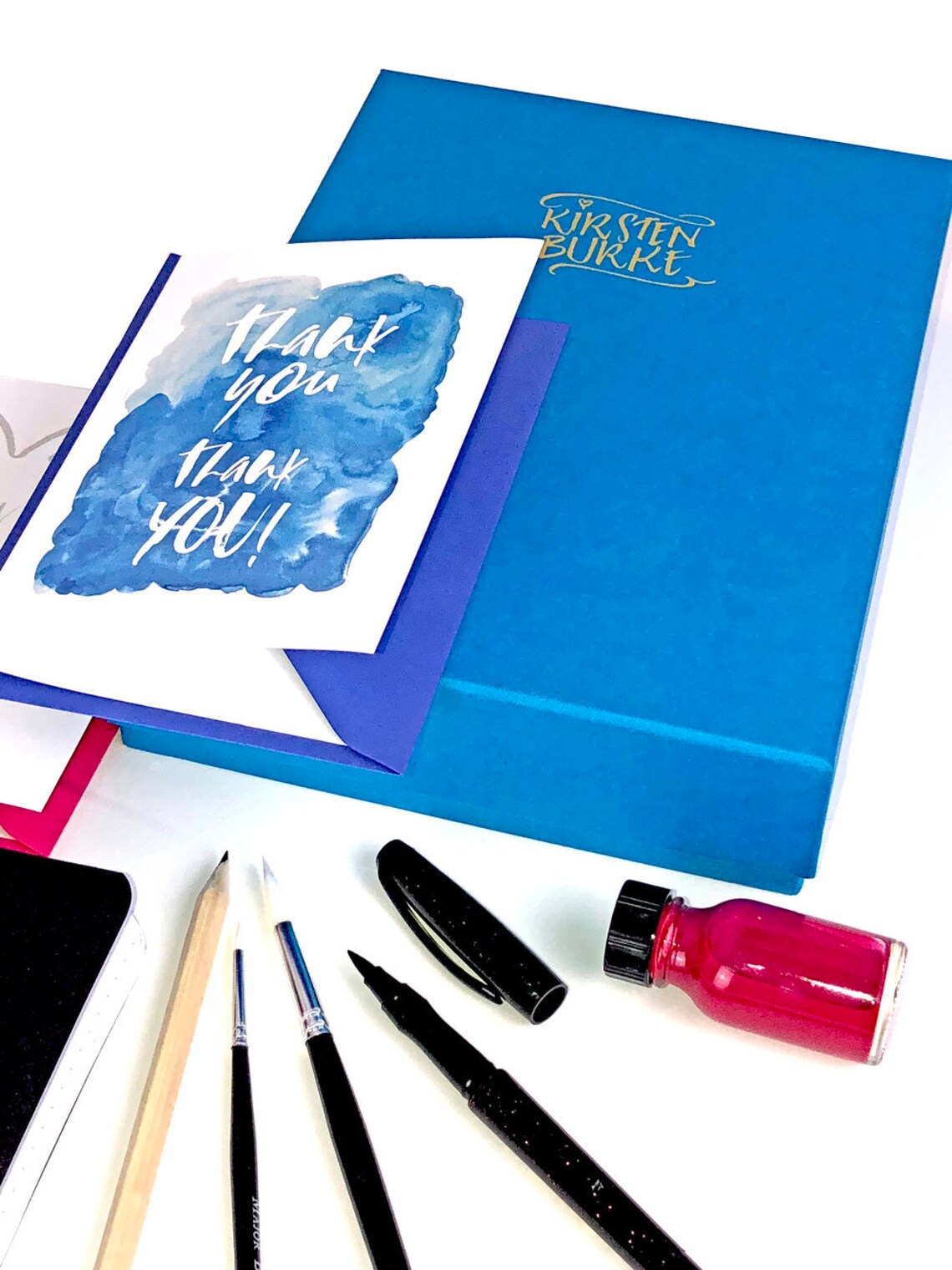 Kid's Brush Lettering Calligraphy Starter Kit - Etsy