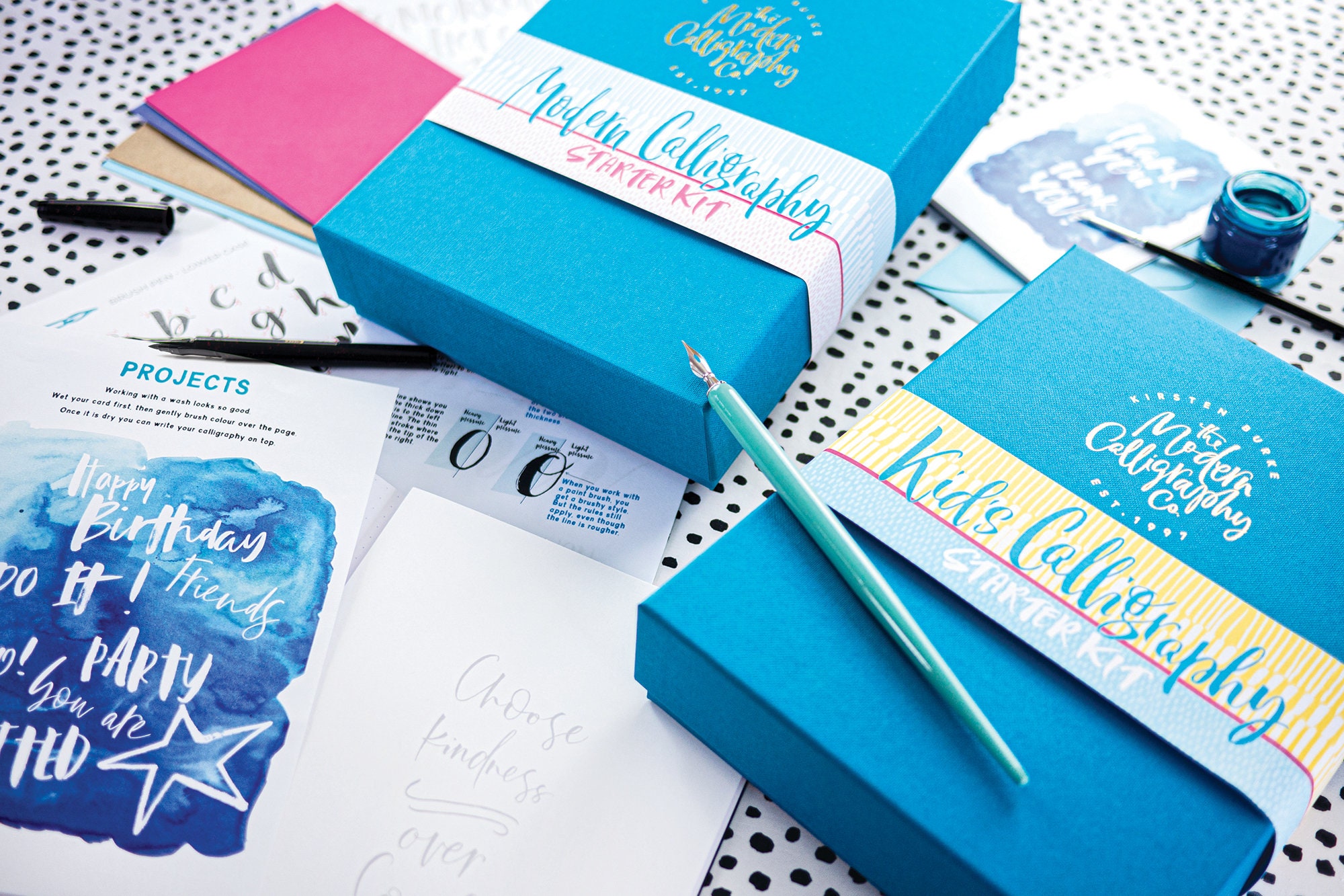 Kids Calligraphy Kit Beginners Starter Set by Kirsten Burke - Etsy